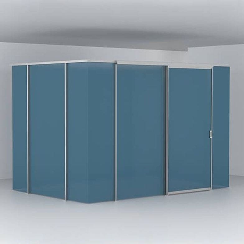 Fixed partition - ILTUO CANTILEVERED O - 3Form - glass / resin / commercial
