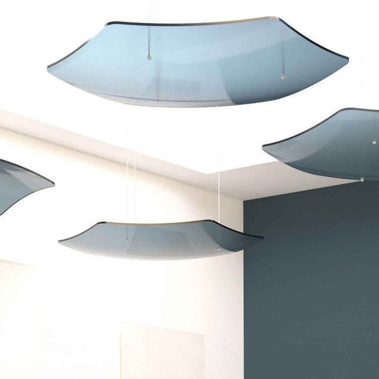 Resin suspended ceiling - Shapes Parasol - 3Form - floating / indoor ...