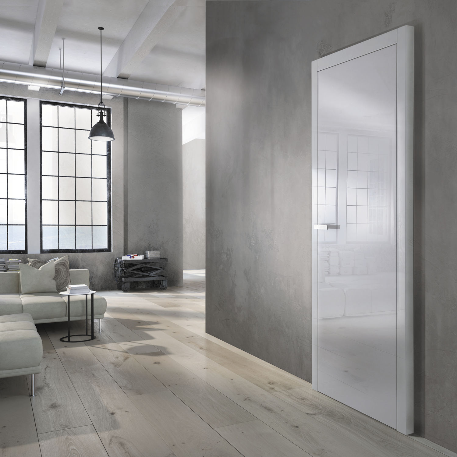 Interior door - Tablo - TreP Srl - wooden / swing / contemporary