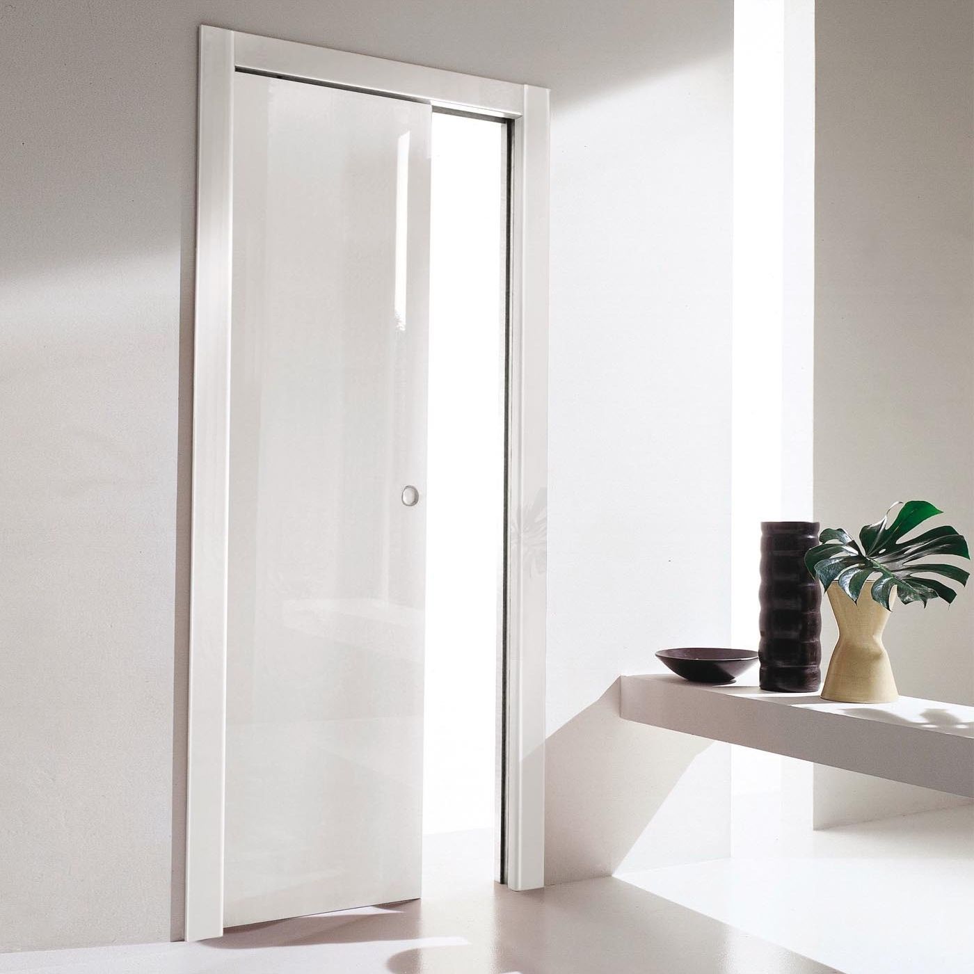 Interior door - Rever S.i.m - TreP Srl - wooden / sliding / contemporary