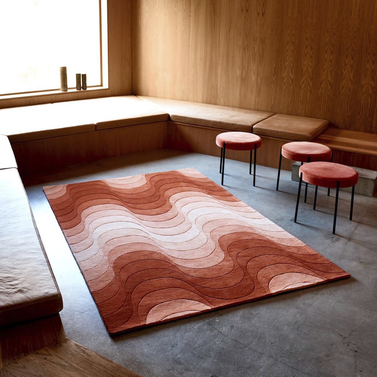 Contemporary rug - WAVE - VerPan - geometric pattern / New Zealand wool ...