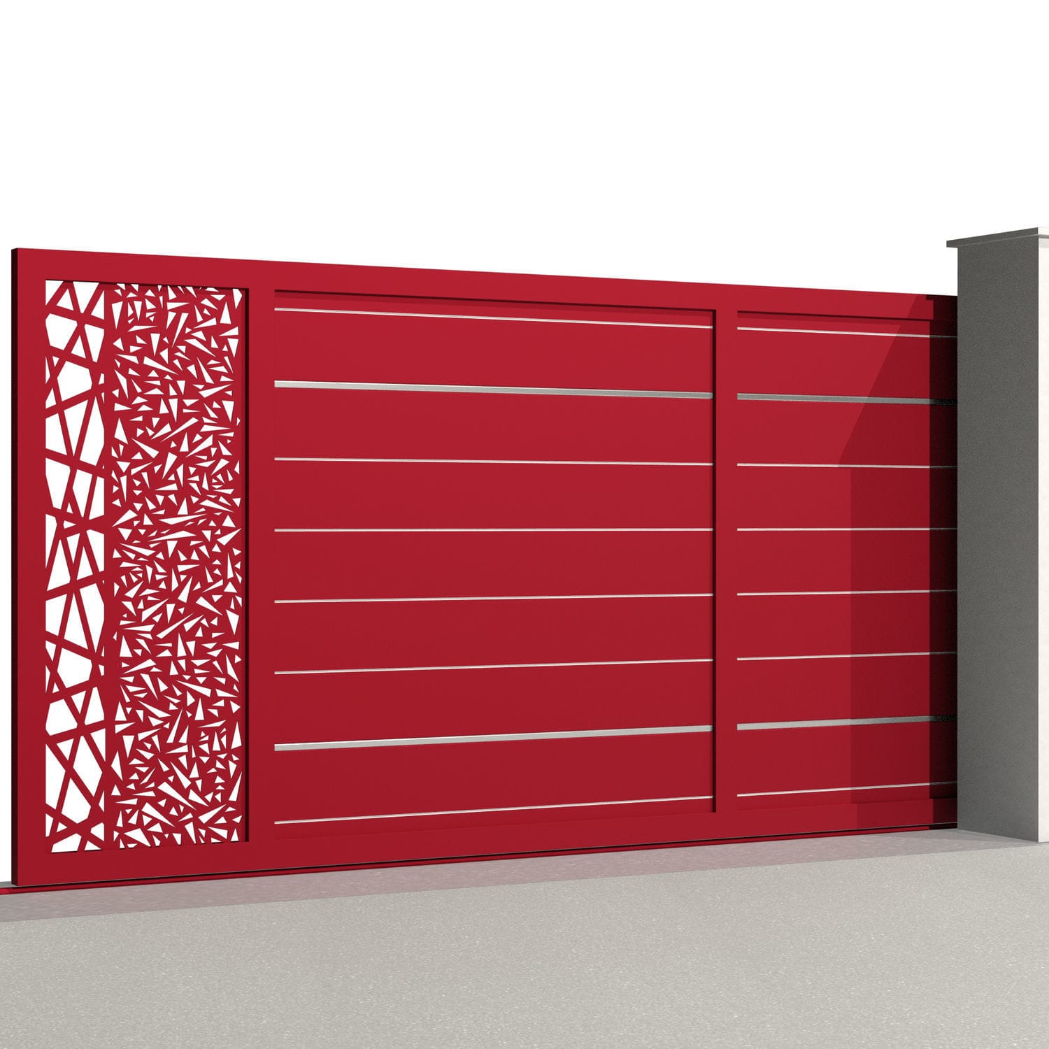 Sliding gate - City PARIS C001 - Gates-Creations - right / left / aluminum