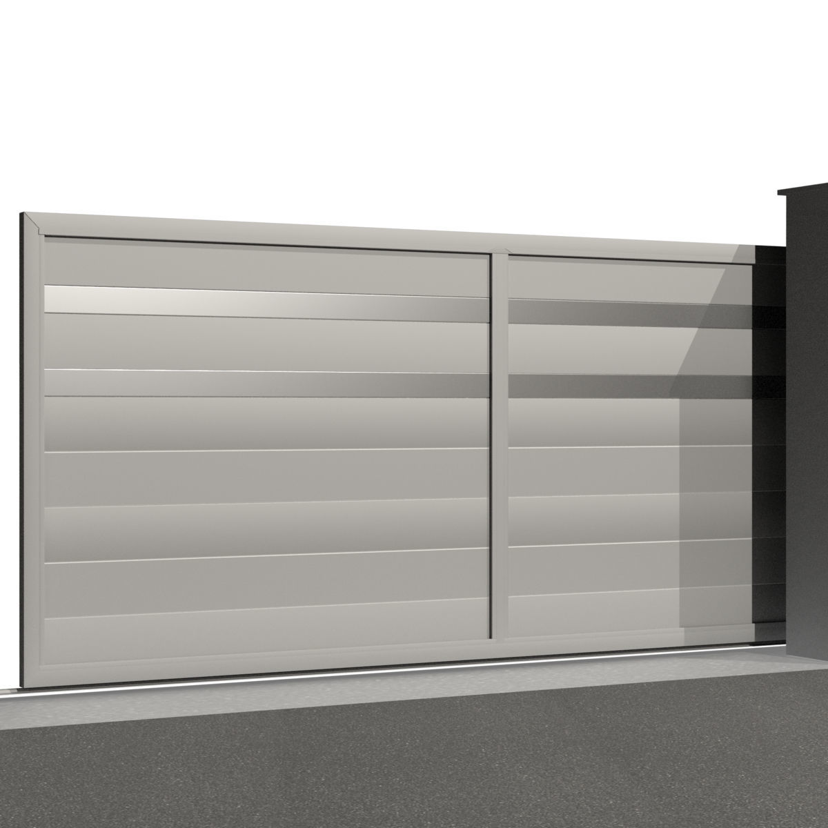 Sliding gate - GRACE C005 - Gates-Creations - right / left / aluminum