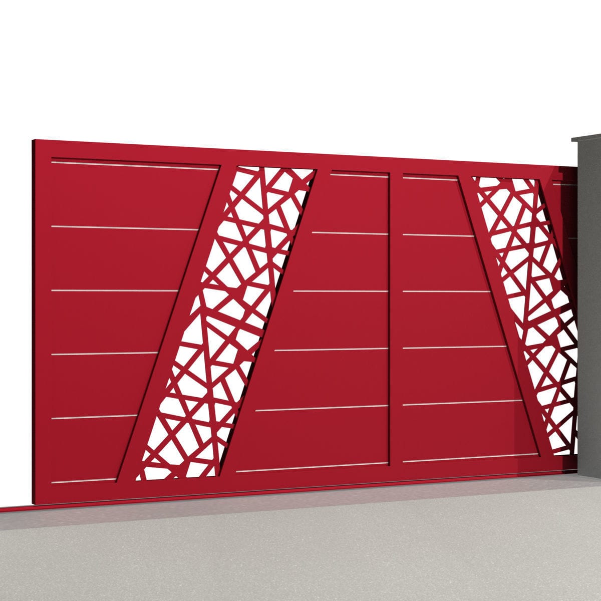 Sliding gate - City DUBLIN C016 - Gates-Creations - right / left / aluminum