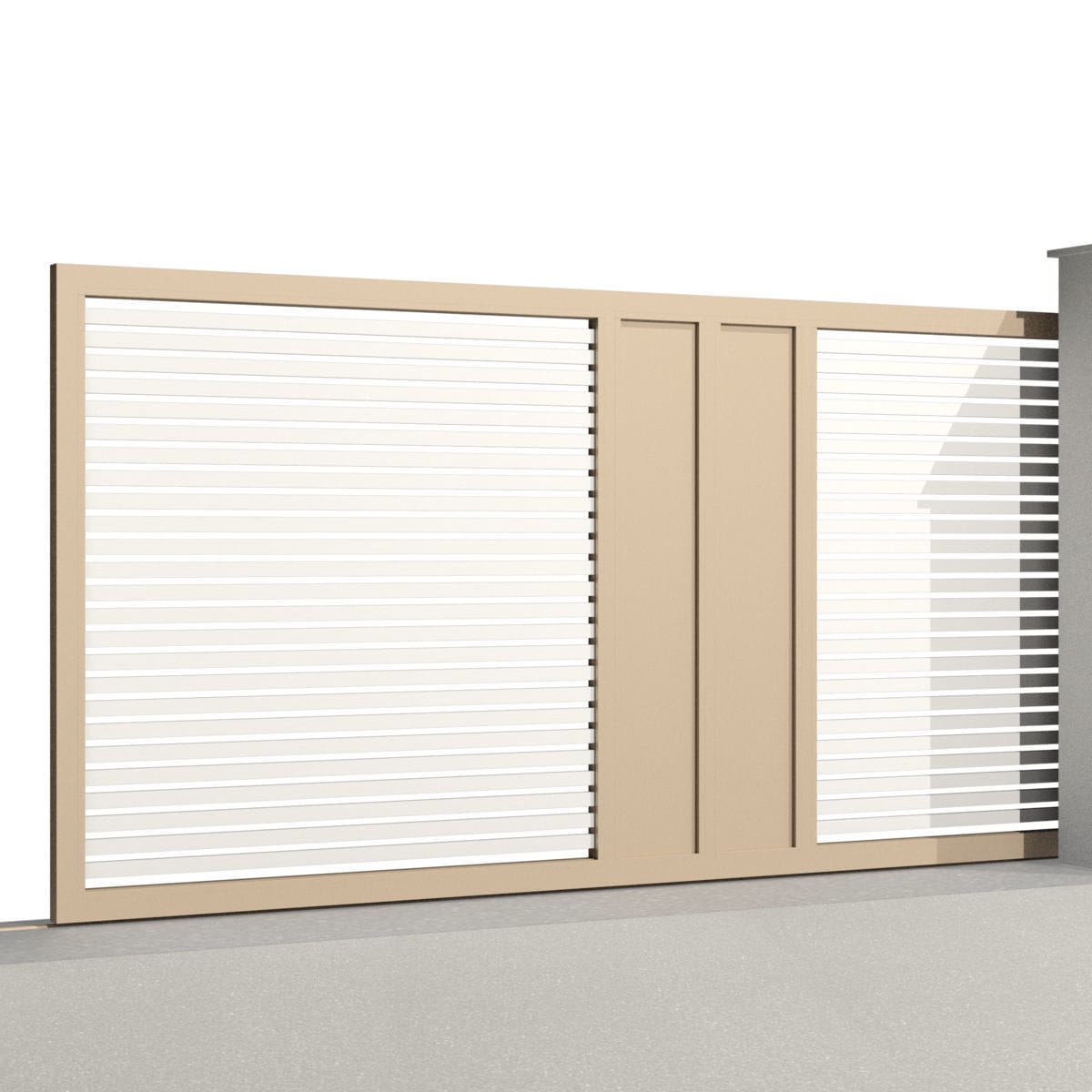 Sliding gate - Trésor ARGENT C020 - Gates-Creations - right / left ...