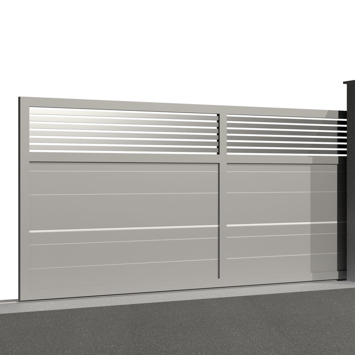 Sliding gate - Trésor AMBRE C023 - Gates-Creations - right / left ...