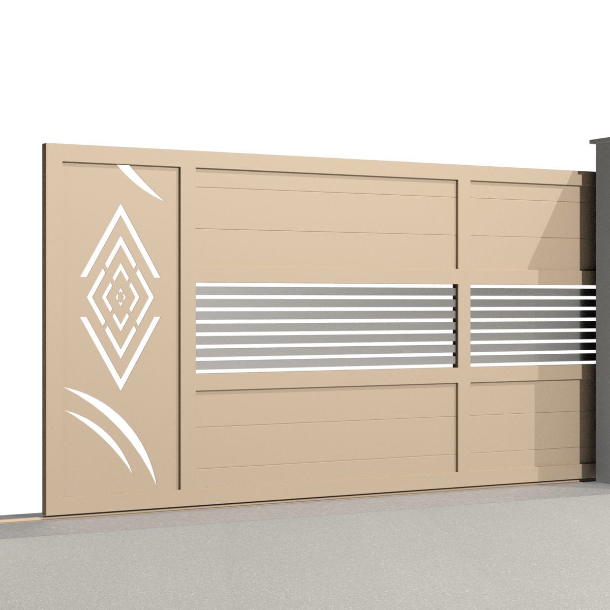 Sliding gate - City SOFIA C026 - Gates-Creations - right / left / aluminum