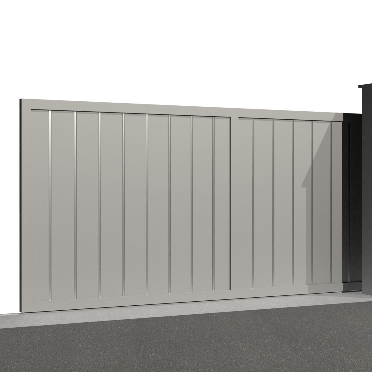 Sliding gate - PUCCINI C032 - Gates-Creations - right / left / aluminum
