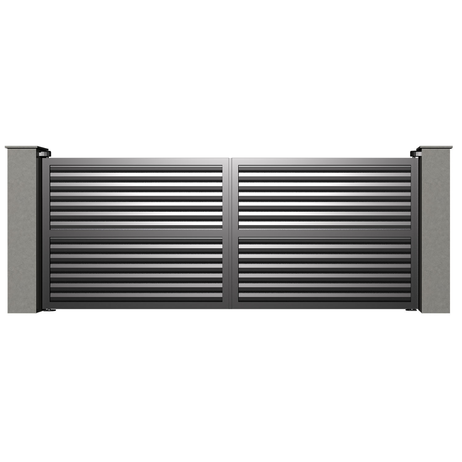 Swing gate - MOZART B003 - Gates-Creations - right / left / aluminum