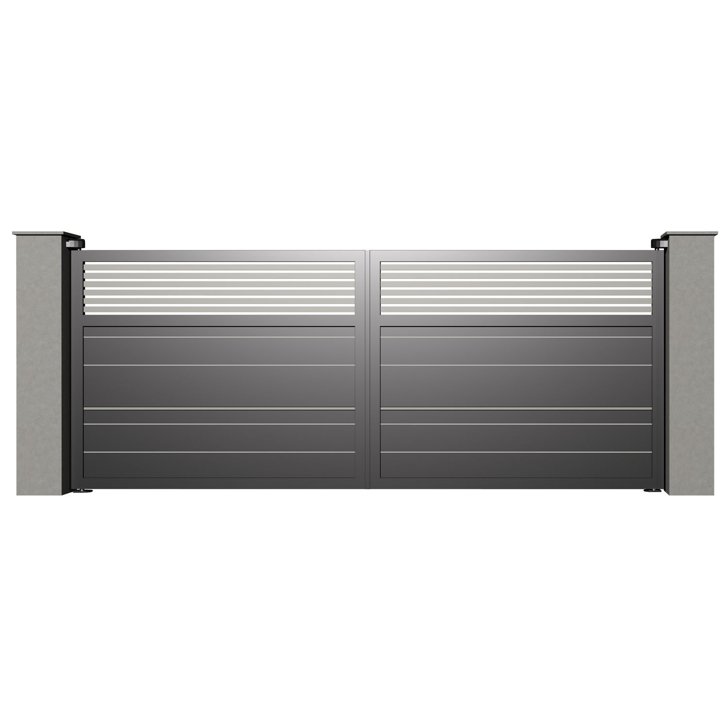 Swing gate - Trésor AMBRE B023 - Gates-Creations - right / left / aluminum