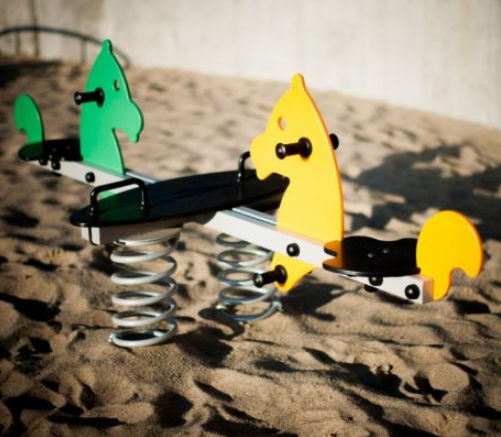 Steel seesaw - DOUBLE PONY - Lars Laj