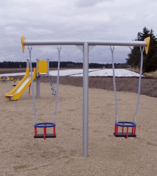 Double swing - 12300 - Lars Laj - galvanised steel / stainless steel ...