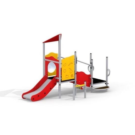 Playground structure - MARS - Lars Laj - stainless steel / HDPE / plywood