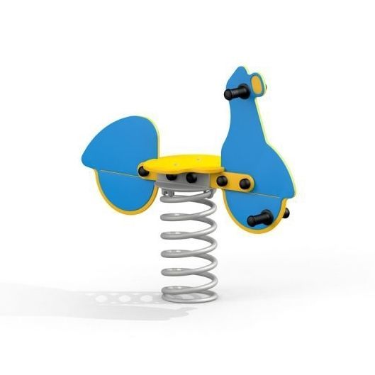 Scooter spring rocker - 11248 - Lars Laj - powder-coated steel / HDPE ...