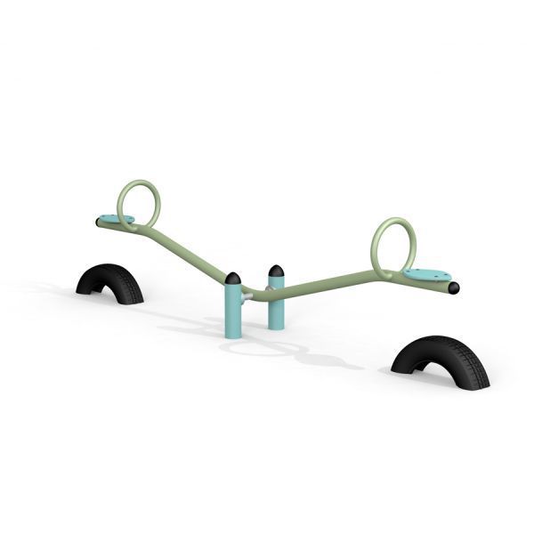 Steel seesaw - 12163 - Lars Laj - HDPE / playground