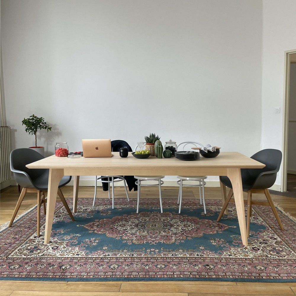 Scandinavian design dining table - SCANDI - Brût - beech / melamine ...
