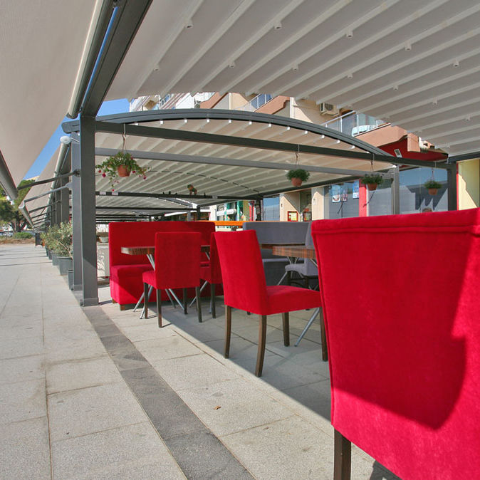 Patio canopy - STRUCTURAL FRAME - Designer shade solutions - metal ...