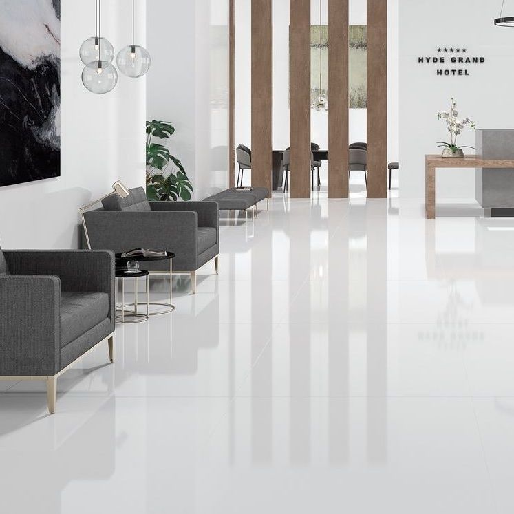 Porcelain stoneware tile - BLANCO - ETILE / ELAM - matte / polished ...
