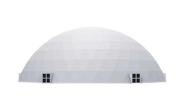 Steel natural lighting dome - 40M - Shelter Dome - PVC / curved ...