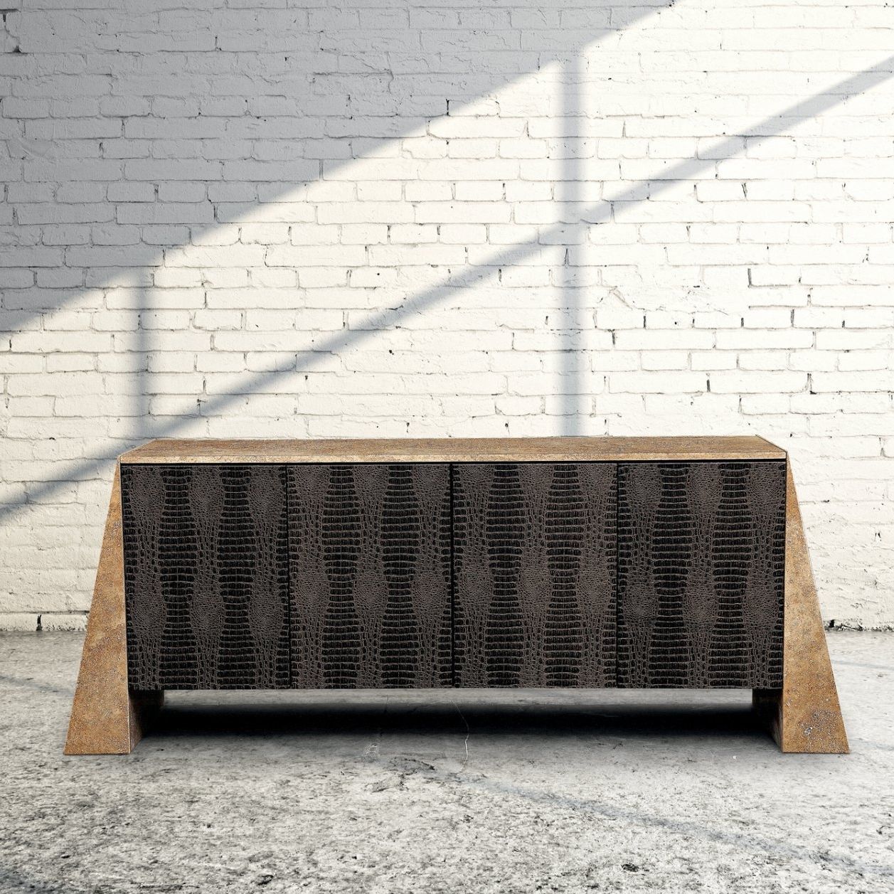 Contemporary sideboard - BUTTERFLY - Stone International - wooden ...