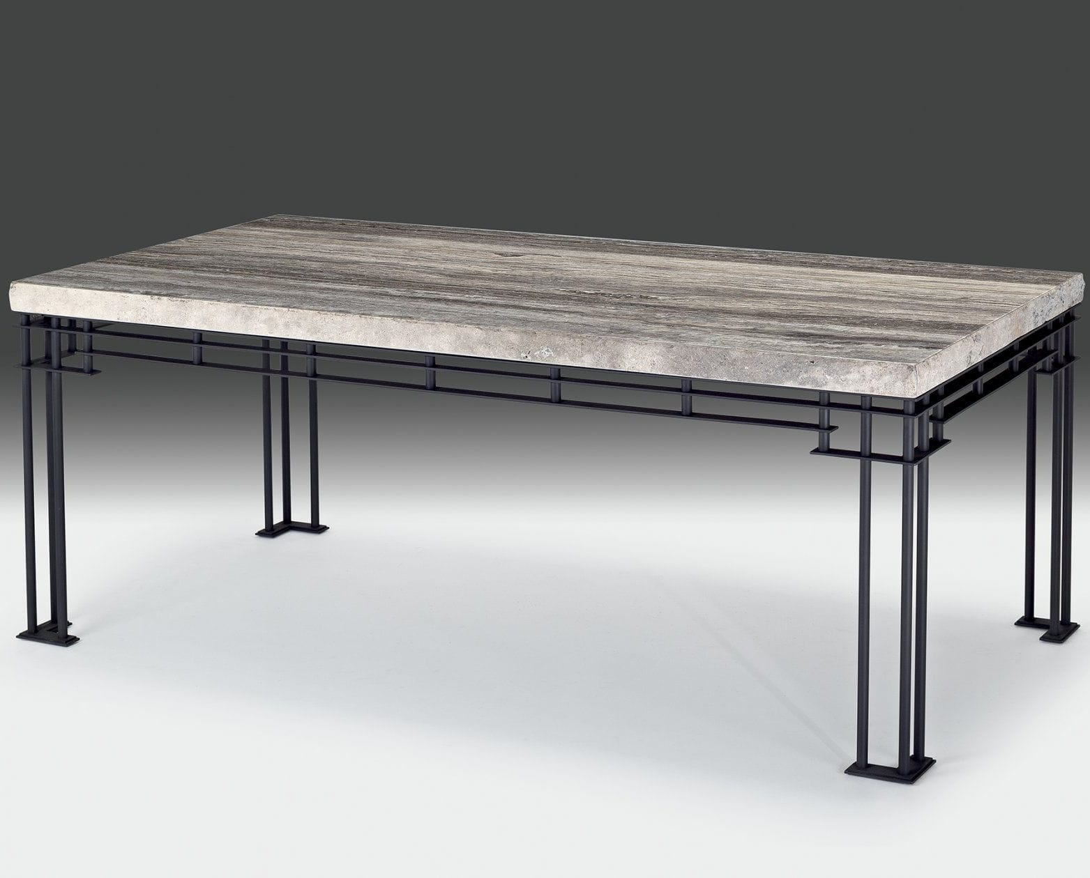 Contemporary dining table - BROOKLYN - Stone International - natural ...