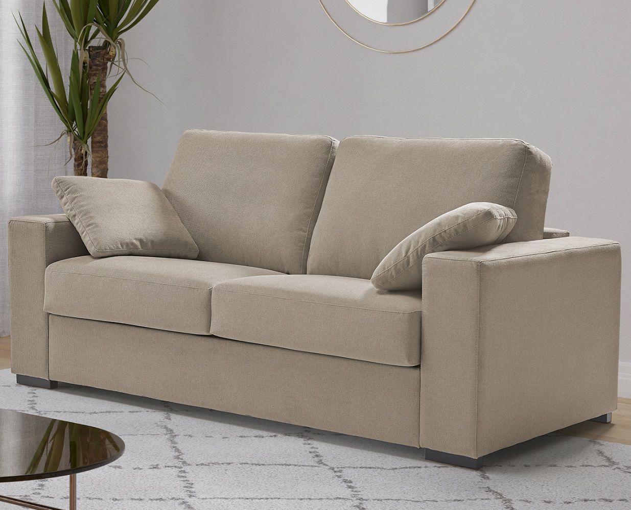 Sofa bed - BARI - Mopal Tapizados S.L. - contemporary / fabric / with ...
