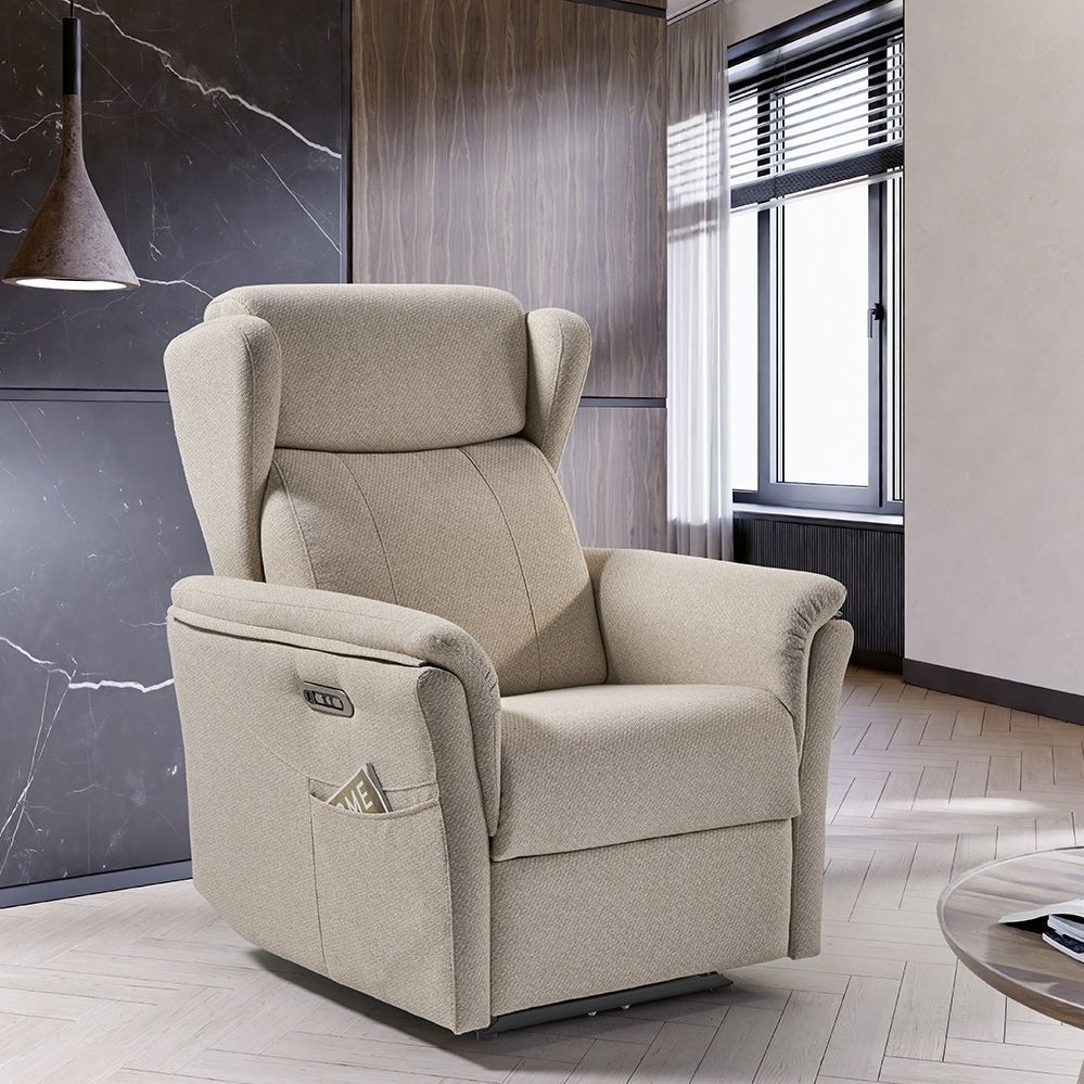 Contemporary relaxing armchair - MAYKA - Mopal Tapizados S.L. - fabric ...