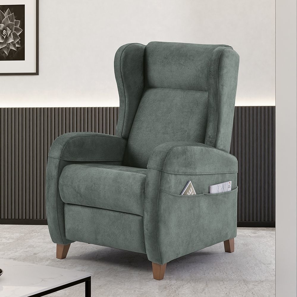 Contemporary relaxing armchair - ALEXA - Mopal Tapizados S.L. - fabric ...