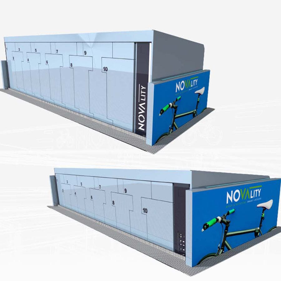 Semi-inground bike rack - HYBRID - Novality - galvanized steel / with ...