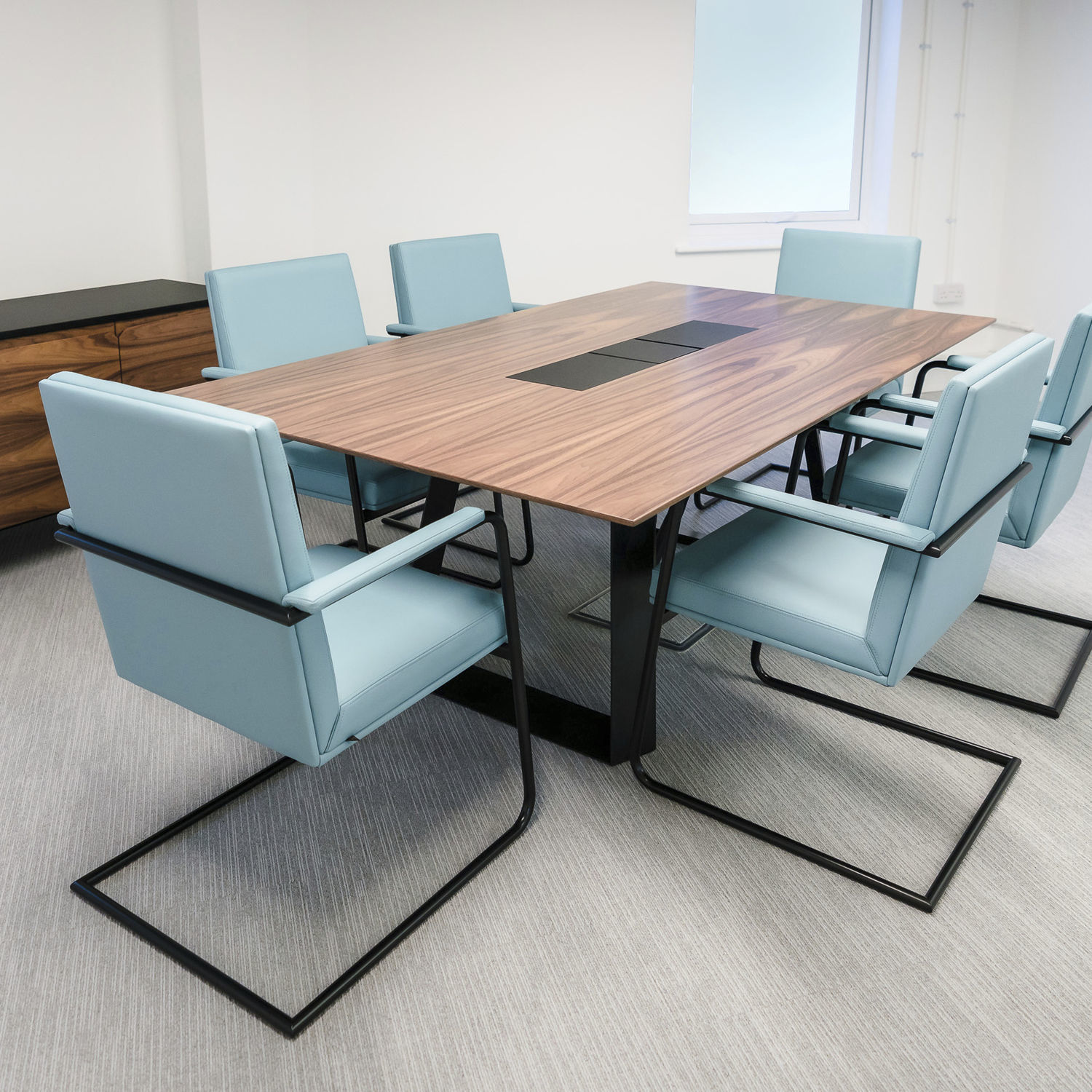 Contemporary conference chair - PRECEPT - WILLIAM HANDS - fabric ...