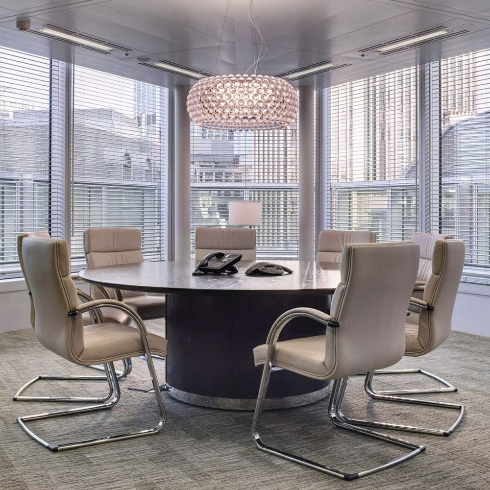 Contemporary conference chair - ORION - WILLIAM HANDS - oak / walnut ...