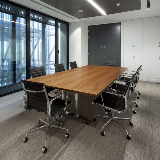 Contemporary boardroom table - FLIP TOP - WILLIAM HANDS - chrome ...
