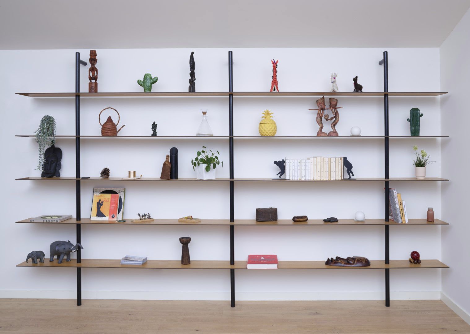 Wall-mounted bookcase - Québec - Epsilon Composite - contemporary / oak ...