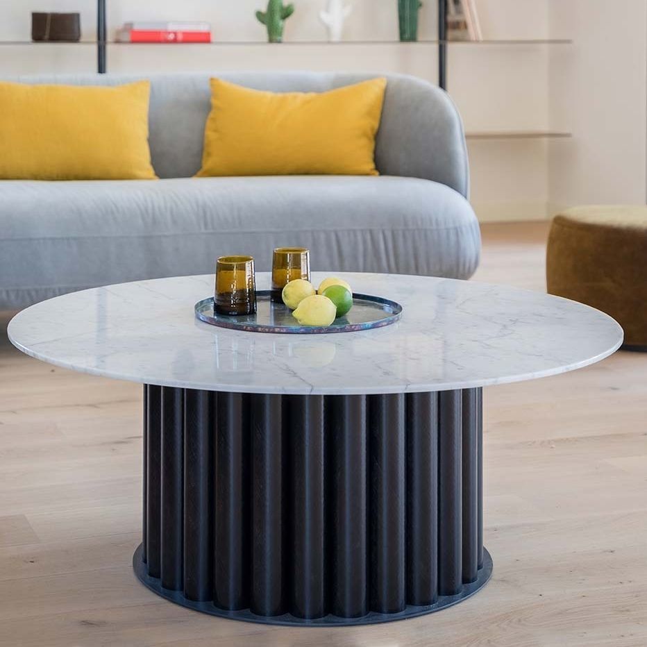 Art Deco coffee table - Rotonde - Epsilon Composite - marble / with ...