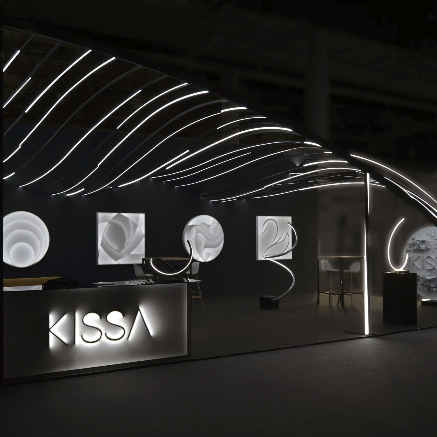 LED motif light - LIGHTING STRUCTURE - KISSA LAMPS - contract