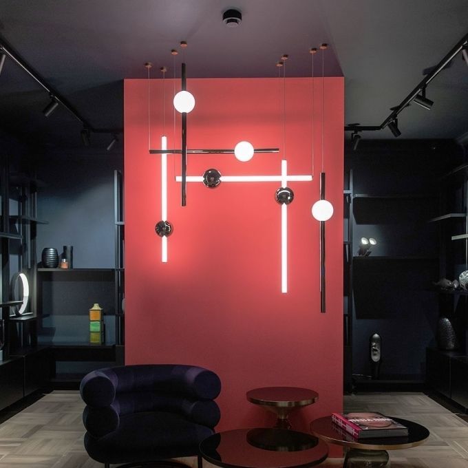 Pendant lamp - ORION - Lee Broom - steel / acrylic / contemporary