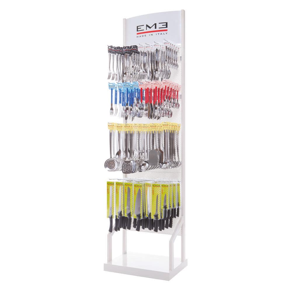 Painted metal display rack - 1006 - EME POSATERIE S.R.L. - for shop / white