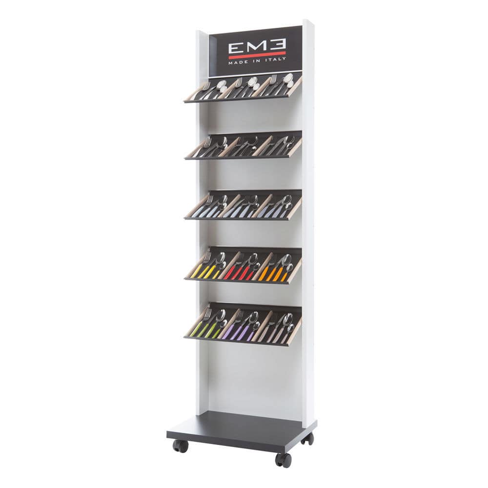 Wooden display rack - 1009 - EME POSATERIE S.R.L. - metal / one-sided ...