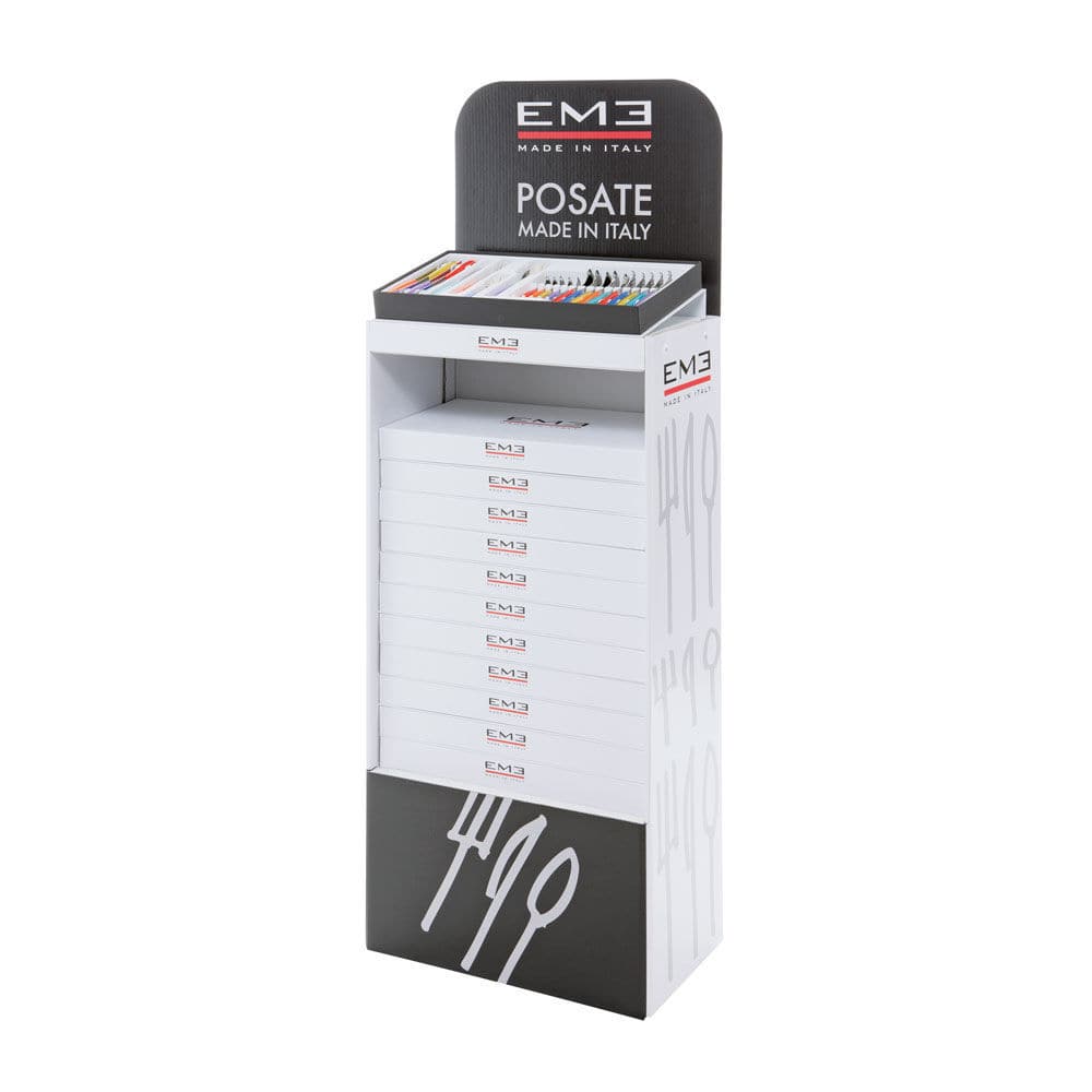 Cardboard display rack - 1012C - EME POSATERIE S.R.L. - one-sided / for ...
