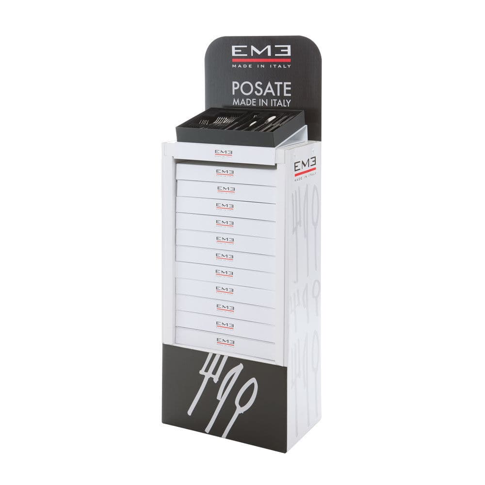 Cardboard display rack - 1012 - EME POSATERIE S.R.L. - one-sided / for shop