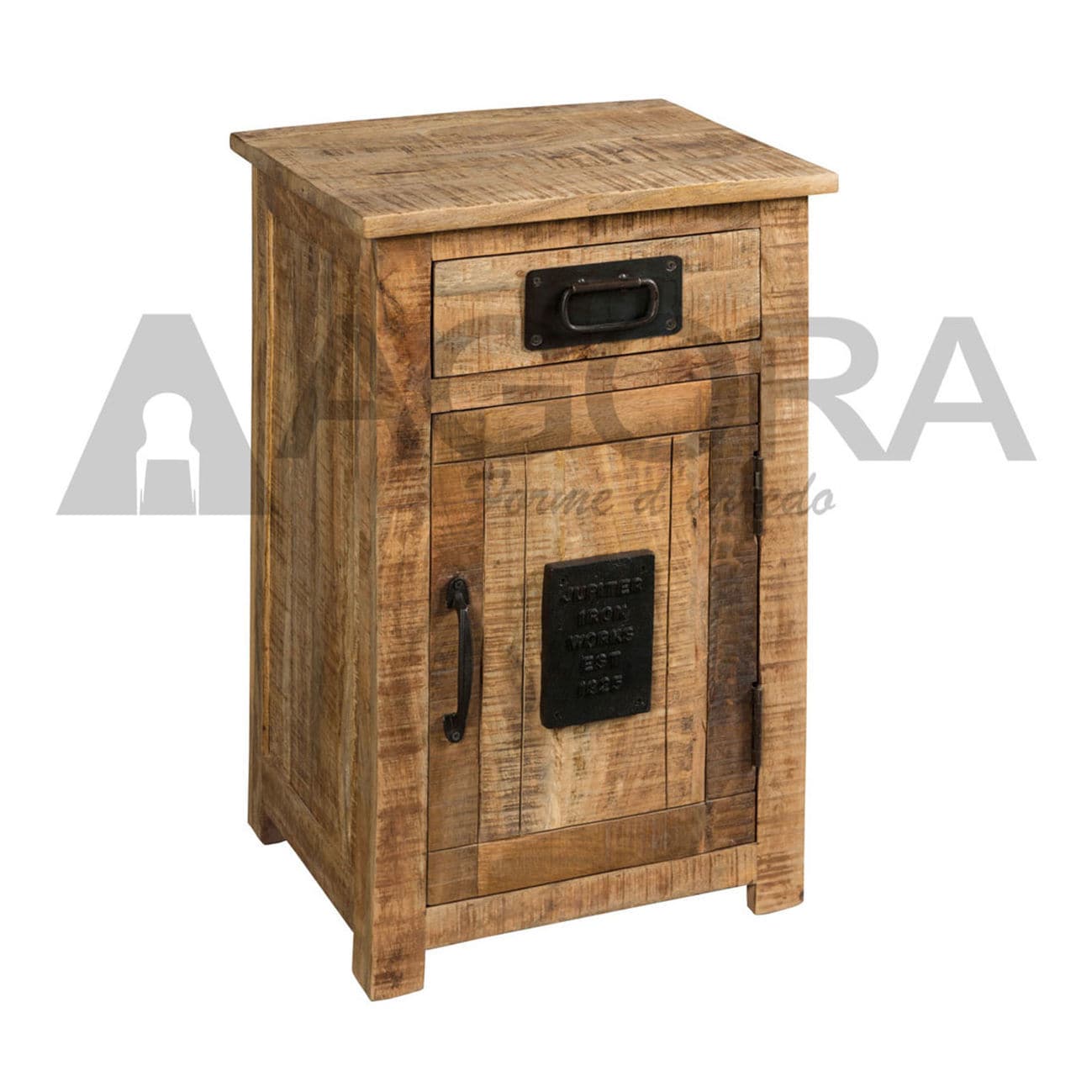 Traditional bedside table - NEWPORT - AGORA' SRL - solid wood / solid ...
