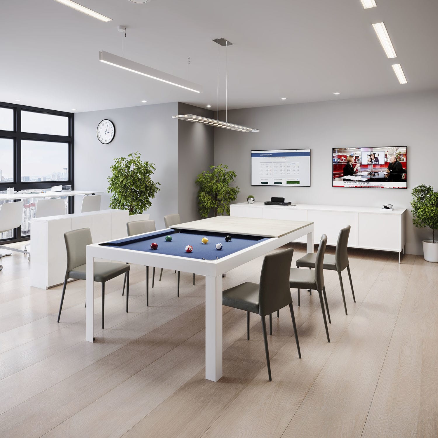 Contemporary pool table - CONVER-TABLE - home / commercial / thermo ...