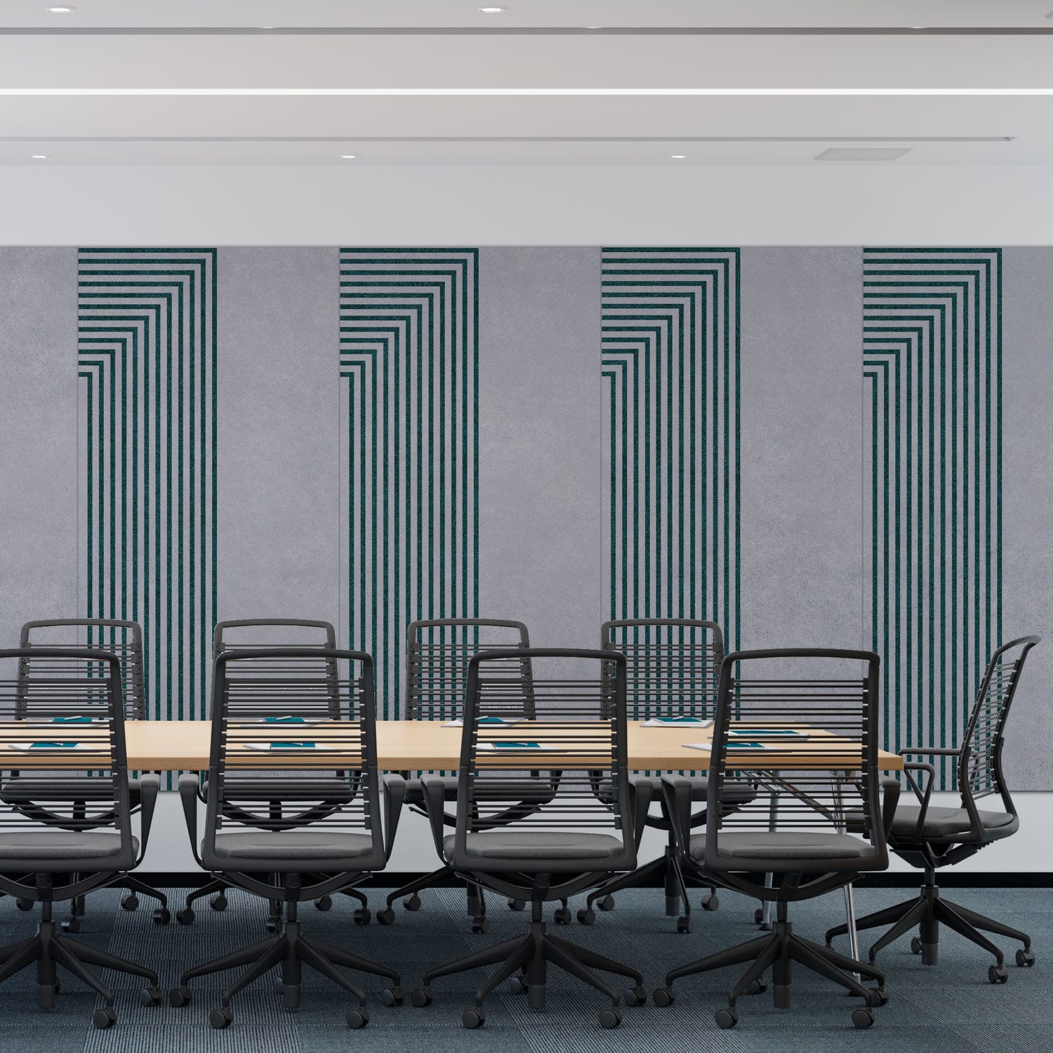 Acoustic wall panel - KONA® - Aistec - PET / rectangular / textured