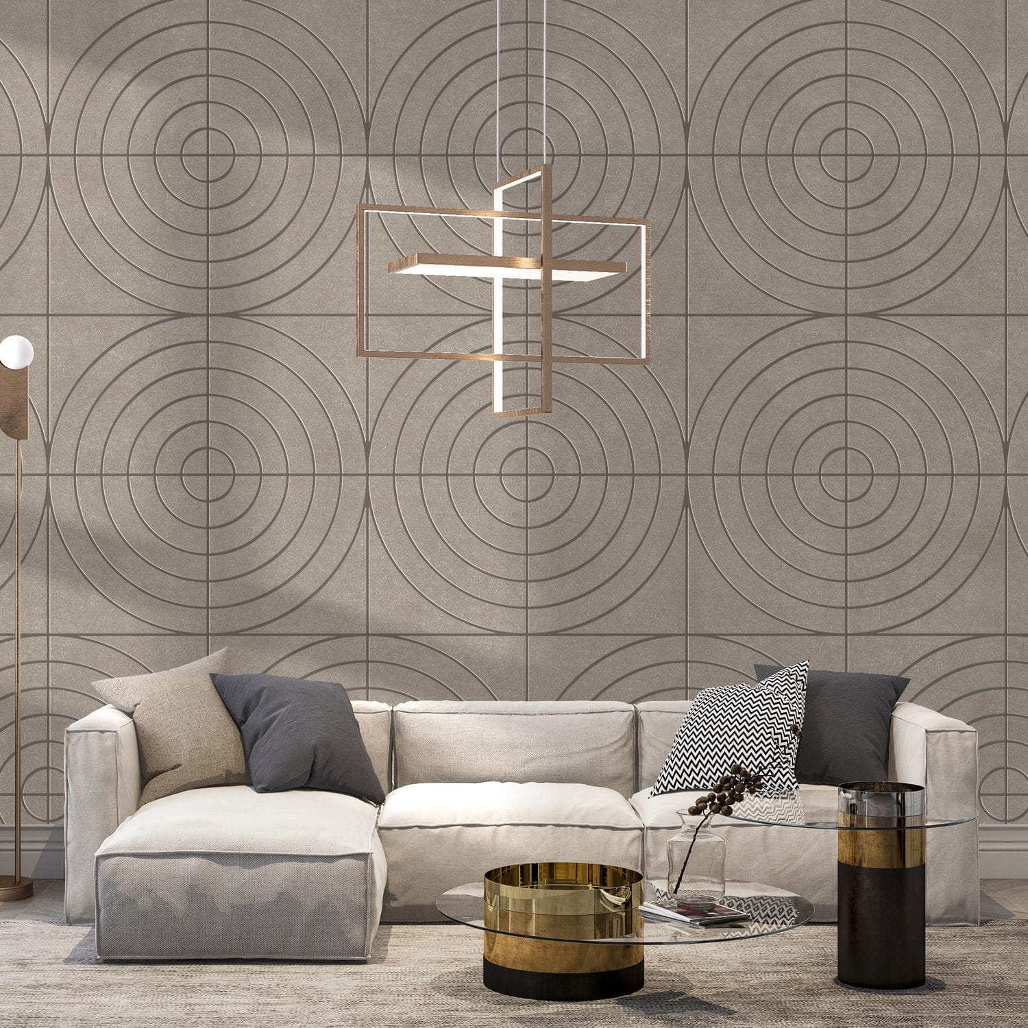 Acoustic wall panel - ARCH® - Aistec - PET / rectangular / square