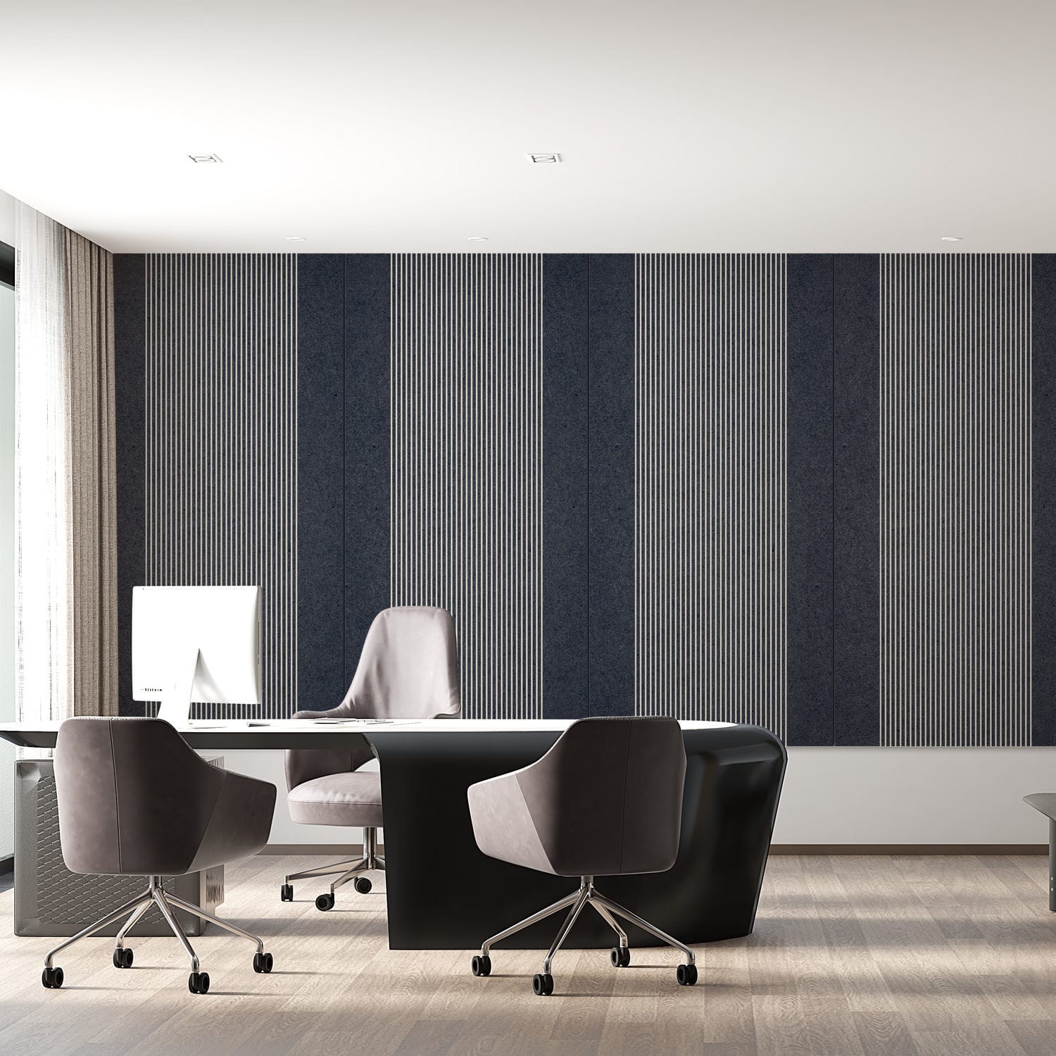 Acoustic wall panel - RIUS® - Aistec - PET / rectangular / textured