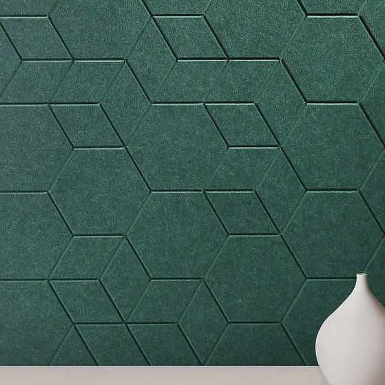 Acoustic wall panel - TIMBRE - Acoustic.ae - polyester fiber / PET / green
