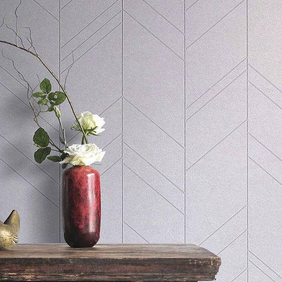 Acoustic wall panel - FLUTTER - Acoustic.ae - polyester fiber / PET / gray