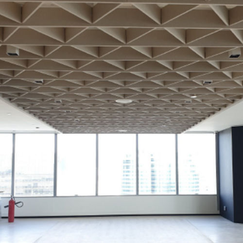 Ceiling acoustic panel - GRID - Acoustic.ae - polyester fiber / fabric ...