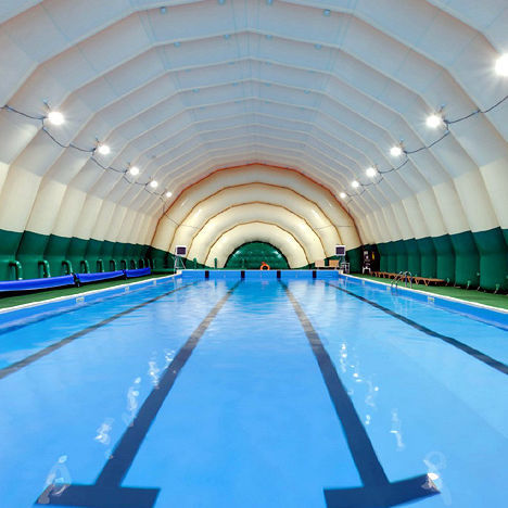 Inflatable structure with PVC membrane - COVER FOR SWIMMING POOL ...