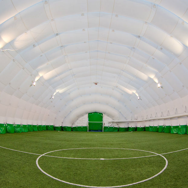 Inflatable structure with PVC membrane - INDOOR FOOTBALL FIELD - Vector ...